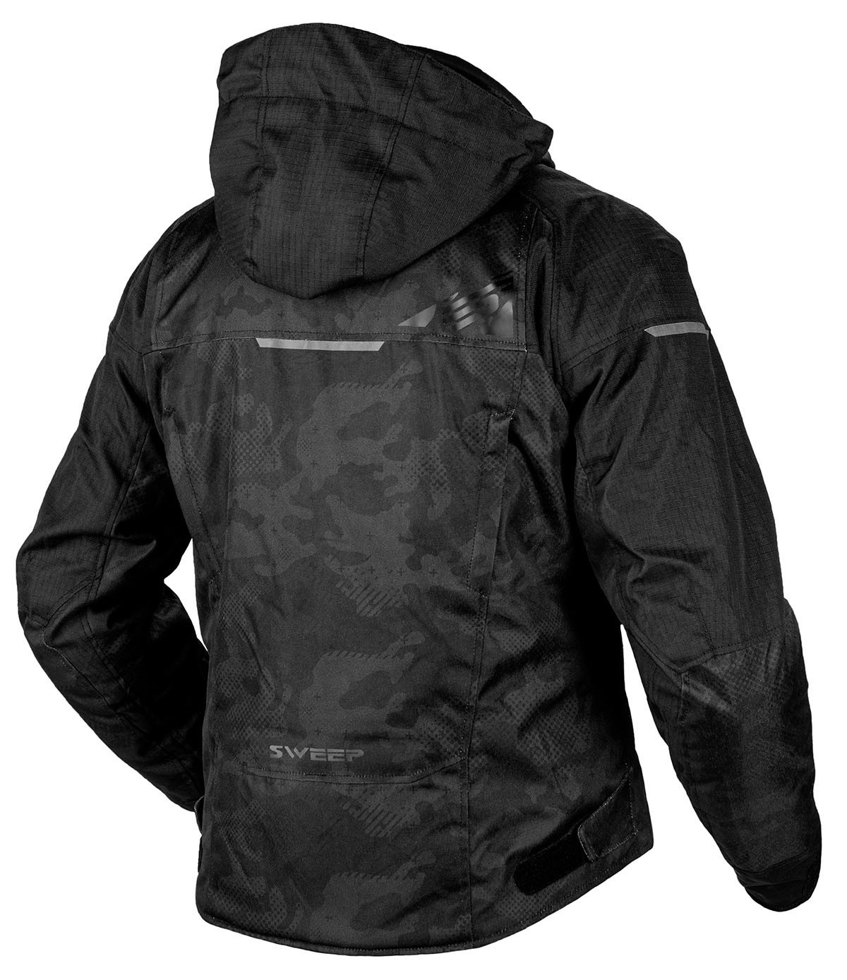 Sweep Tyron waterproof mc jacket, black/camo - Motorbike equipment from ...